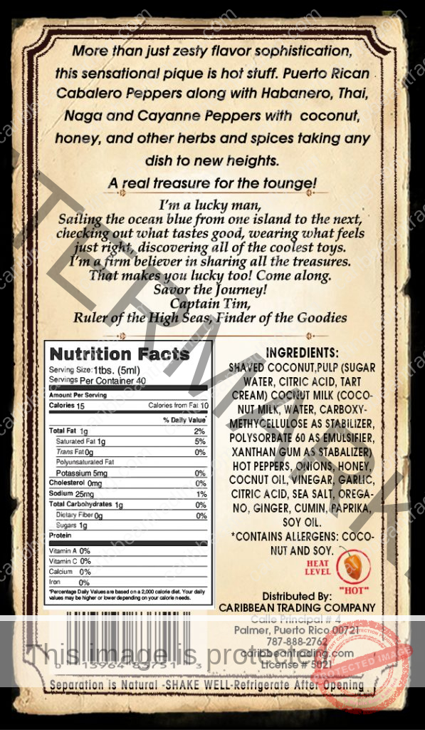 Pique Criollo Coco Loco | Your Puerto Rico / Caribbean Connection