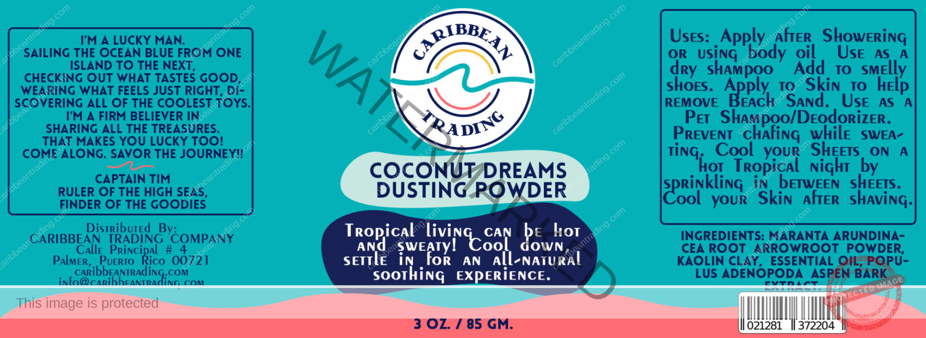 Coconut Dreams Dusting Body Powder | Caribbean Trading