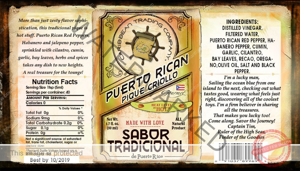 Pique Criollo Sabor Tradicional 50ml | Caribbean Trading