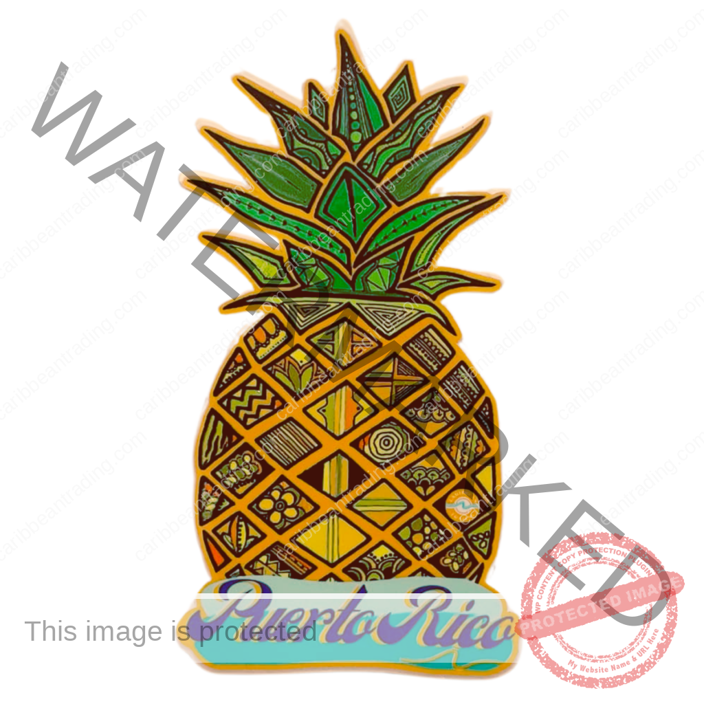 Mini Sticker Pineapple | Your Puerto Rico / Caribbean Connection