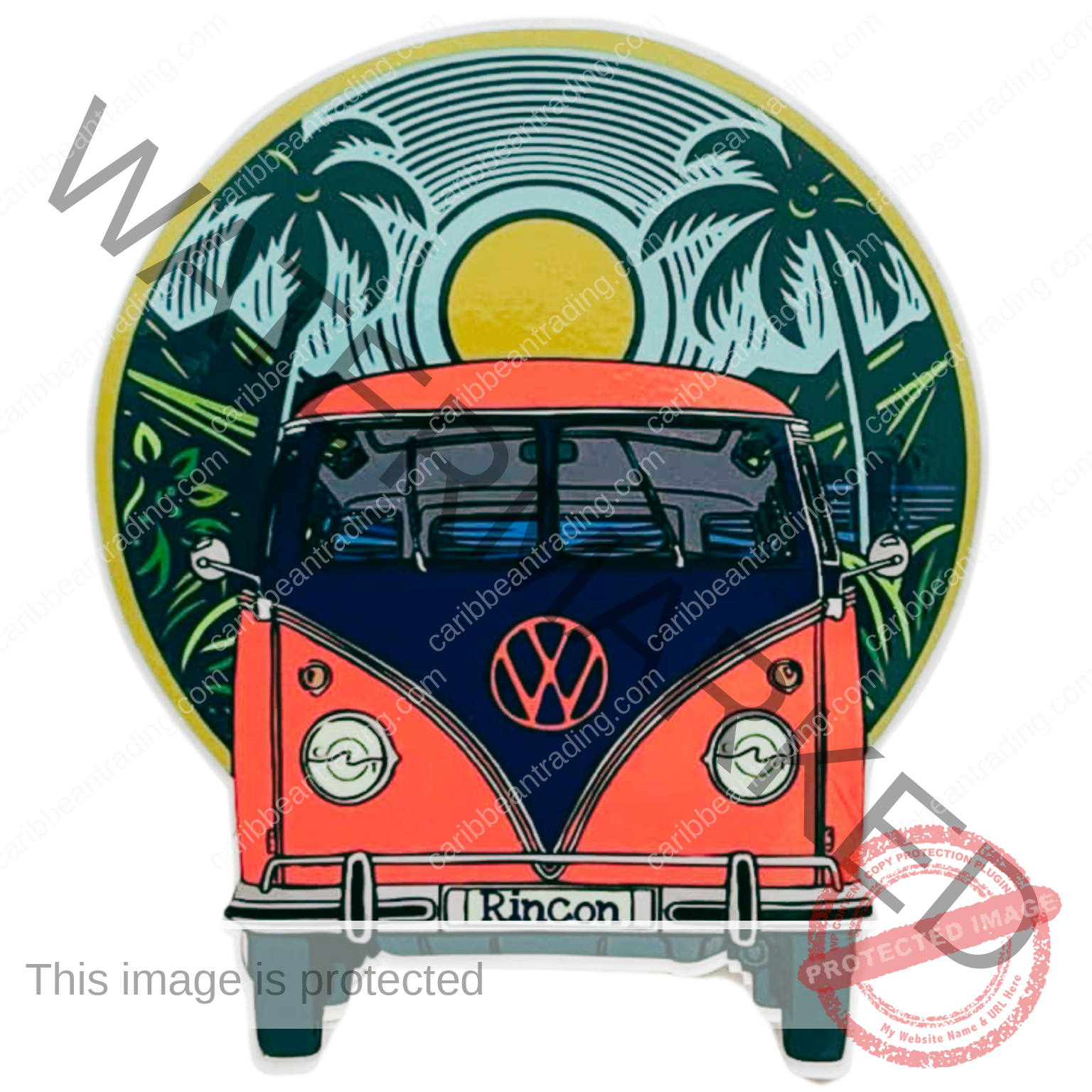 Mini Stickers VW Beach | Your Puerto Rico / Caribbean Connection