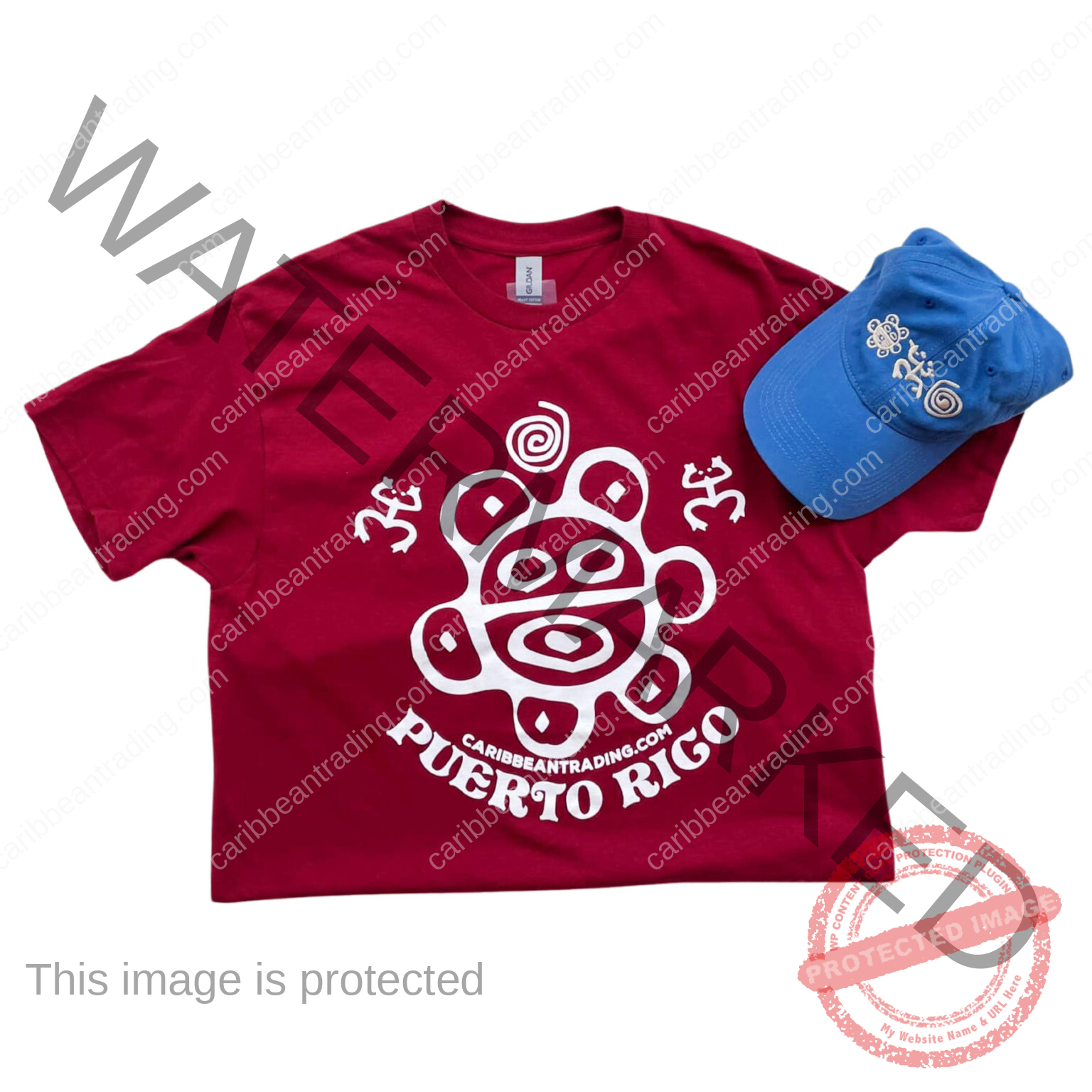 T-shirt-cap combo Taino Symbols | Your Puerto Rico / Caribbean Connection
